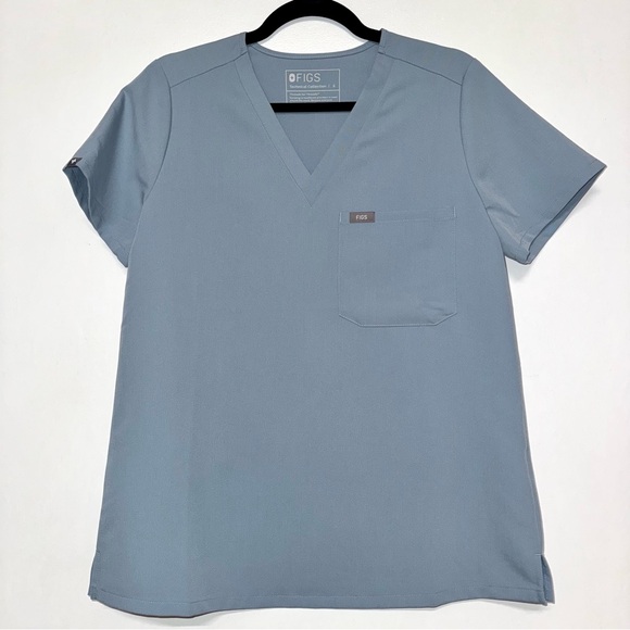 Figs | Tops | Figs Womens Catarina Scrub Top Dusty Blue | Poshmark